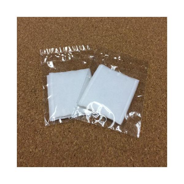 サイズ：約5cm x 6cm（コットンパフ）袋：透明OP ミシン目あり