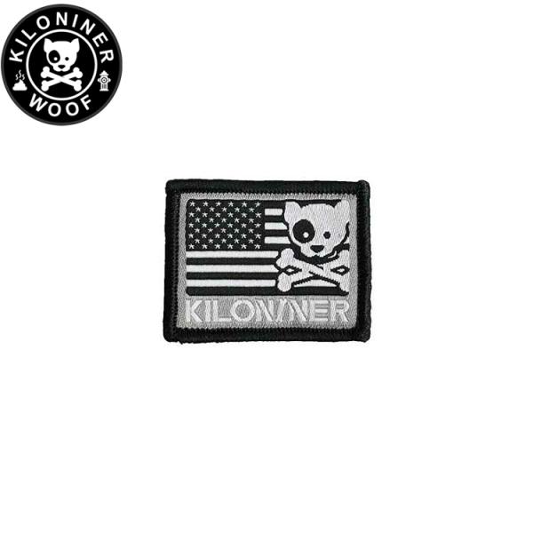 KILONINER キロナイナー カスタマイズ用パッチ Mini Freedom Crossbones Dog and Logo Patch ハーネス カスタマイズ用ワッペン。裏がベルクロ素材になっており、ハーネスに装着可能です。