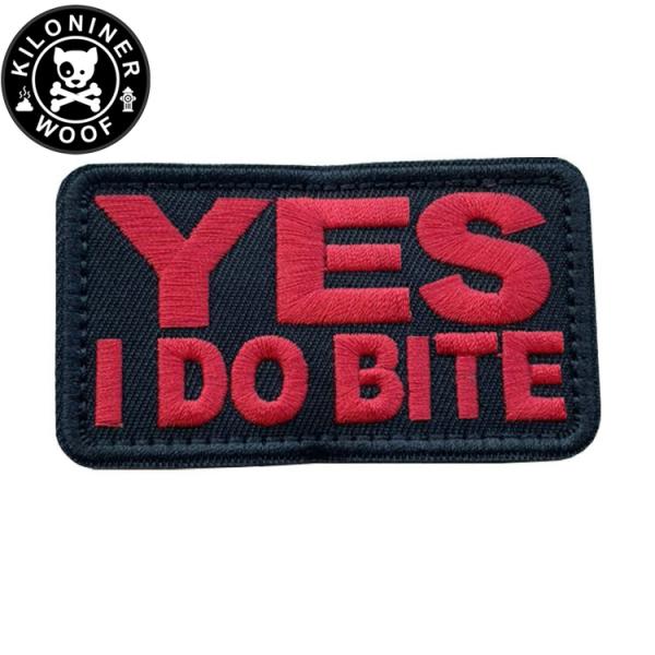 KILONINER キロナイナー カスタマイズ用パッチ YES I DO BITE Patch ハーネス カスタマイズ用ワッペン。裏がベルクロ素材になっており、ハーネスに装着可能です。