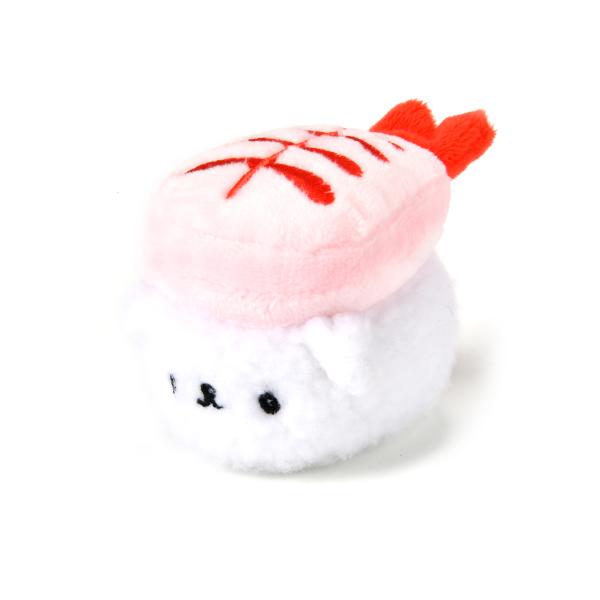 【ソルグラ Solgra 犬のおもちゃ TOY ぷりぷり甘えび ソルグラおもちゃ お寿司シリーズ。お寿司の中にはピーピー、ガサガサ、わんちゃんの好奇心をくすぐる楽しい仕掛けが入っています。】