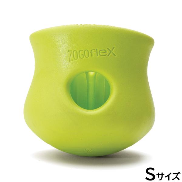 【ウェストポウ ゾゴフレックス タップル ボウルのような形をした犬用のおもちゃ。中にはギザギザの突起（ティーストラップ）がついているので、中に入れたおやつが取り出しにくいつくりになっています。また、SサイズとLサイズを組み合わせると、おやつ...