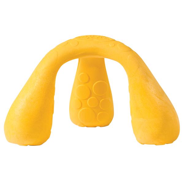 【ウェストポウ ゾゴフレックス・エア ウォックス ドッグトイ 3つ足の形がユニークな犬用おもちゃ。いろいろな方向にバウンドするからワンちゃんも飽きずに遊べます。「ゾゴフレックス」に空気の泡を入れたことで軽くやわらかくなっています。】