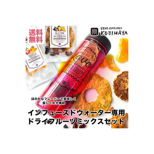 ウォーターボトル 1個と 飲料スペシャリストが厳選ブレンドしたインフューズドウォーター専用 ドライフルーツ ミックス 3種類（1回分×3袋）の セット ですインフューズドウォーター とは、 フォンダンウォーター や デトックスウォーター な...