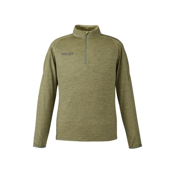 MILLET ミレー キャスター ウール II ジップ ロングスリーブ［メンズ］/ CASTOR WOOL II ZIP LS M MIV01978 N8781