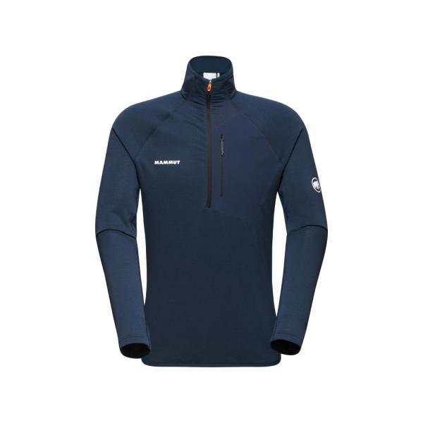 MAMMUT マムート エナジー ライト ミッドレイヤー ハーフ ジップ プル アジアンフィット［メンズ］/ カラー：5118（marine）/ Aenergy Light ML Half Zip Pull AF Men 1014-0550...