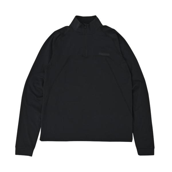 Marmot マーモット / クライムスキンハーフジップロングスリーブ［メンズ］ / カラー：C001（BLACK） / Climb Skin Half−Zip L/S MTMLS048_C001
