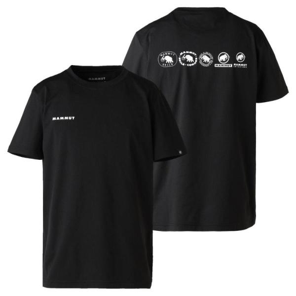 MAMMUT マムート QDロゴヒストリーP1プリントTシャツAF［メンズ］/ カラー：0001（black）/ QD Logo History P1 Print T-Shirt AF 1017-07920_0001