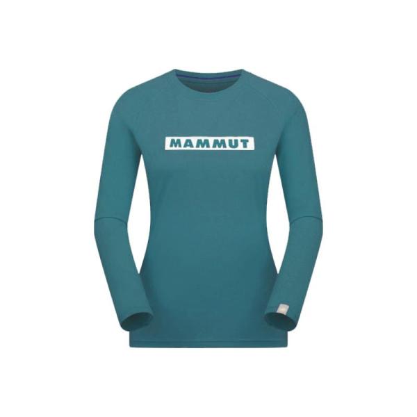 MAMMUT マムート QDロゴプリントロングスリーブTシャツAF［レディース］/ カラー：40327（deep teal PRT2）/ QD Logo Print Longsleeve T-shirts AF W 1016-01040_4032