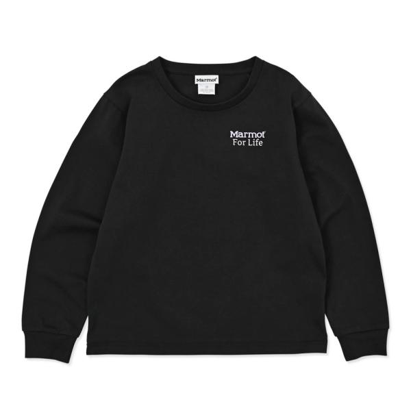 Marmot マーモット キッズヒエログリフロングスリーブティーシャツ［キッズ］ / カラー：C001/BK（BLACK/ブラック）/ Ks  Hieroglyphs L/S T-Shirts MTFW25KLS091_BK