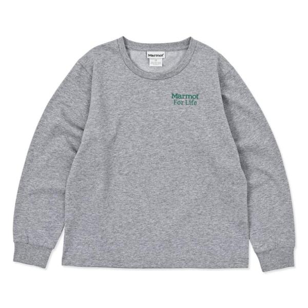 Marmot マーモット キッズヒエログリフロングスリーブティーシャツ［キッズ］ / カラー：C087/HGG（HZ.GRAY/ヘザーグレー）/ Ks  Hieroglyphs L/S T-Shirts MTFW25KLS091_HG