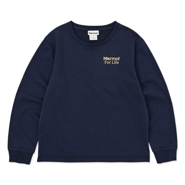 Marmot マーモット キッズヒエログリフロングスリーブティーシャツ［キッズ］ / カラー：C005/NVY（NAVY/ネイビー）/ Ks  Hieroglyphs L/S T-Shirts MTFW25KLS091_NV
