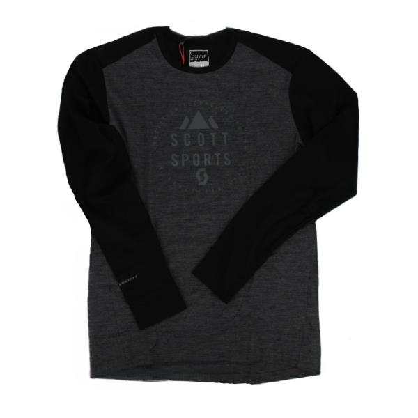 SCOTT スコット / Defined Merino L/SL Shirt[メンズ] / カラー：5517（Black / Dark Grey Melange） /  P277772_5517