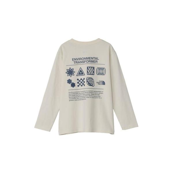 THE NORTH FACE ザ・ノース・フェイス ロングスリーブグラフィックティー［キッズ］/ カラー：WS（ホワイトスワン）/ LS Graphic Tee NTJ82533_WS