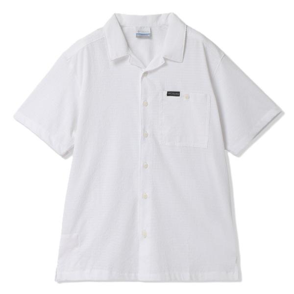 Columbia コロンビア ユーティライザーショートスリーブキャンプシャツ［メンズ］ / カラー：100（White）/ M Utilizer Short Sleeve Camp Shirt AE2590_100
