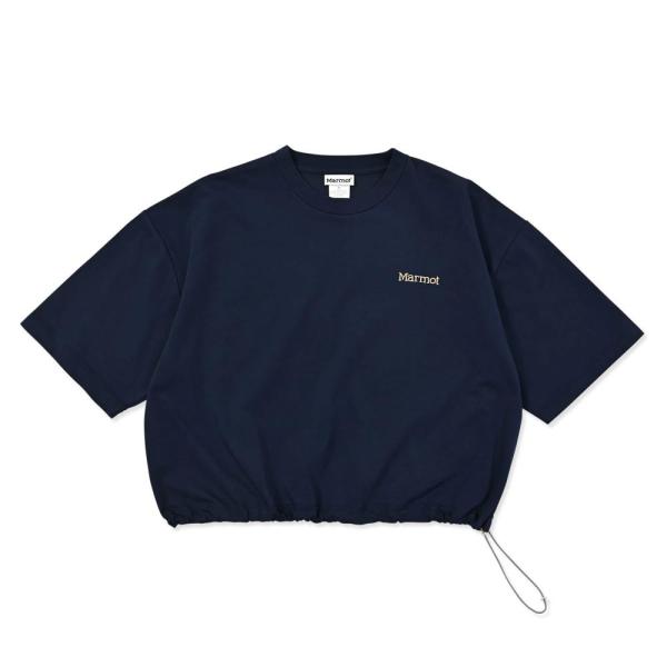 Marmot マーモット マーモットクロップドコードティーシャツ［レディース］ / カラー：C005/NVY（ネイビー）/ Ws Marmot Cropped Cord T-Shirt MTSS26WST090-C005