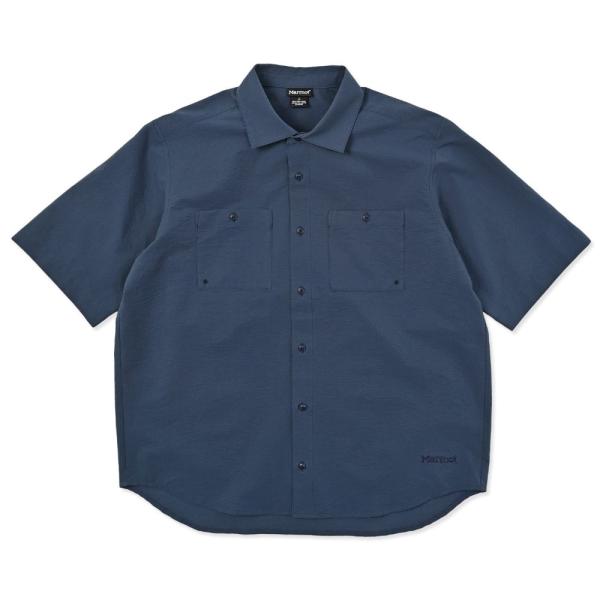 Marmot マーモット DA ブレサブル ショートスリーブシャツ［メンズ］/MTSS25MSH019-C005 / カラー：C005/NVY（ネイビー）/ DA Breathable S/S Shirt MTSS25MSH019-C005