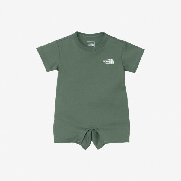 THE NORTH FACE ザ・ノース・フェイス ショートスリーブロンパース［ベビー］/ カラー：DG（ダックグリーン）/ BABY Short Sleeve Romper NTB12566-DG