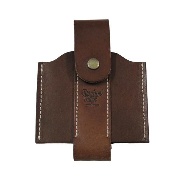 EVERNEW エバニュー 【アウトレット】チタンスキットルS用 皮ケース / CA510BR