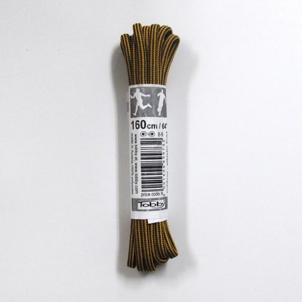 Tobby トビー シューレース アウトドアスリム 丸 160cm［ペア］/ カラー：GB（ゴールド/ブラウン）/ Shoelaces Outdoor Slim 160 2420073160