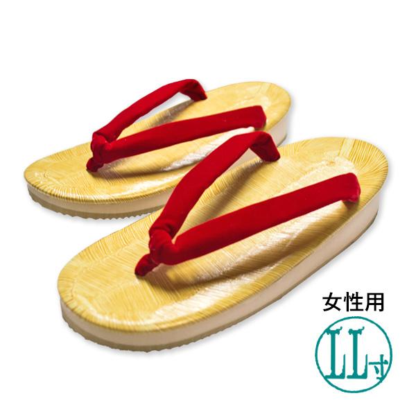 巫女様や、お祭りに参加される女性用の実用履きとして最もポピュラーな赤鼻緒の草履。昔から全国の神社様に愛用され続けている定番商品です。裏底はサンド底(刻みのあるアウトソールを発泡スポンジに貼り合わせたもの)で、軽量かつクッション性に富んでいる...