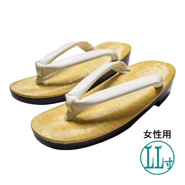 寺社用の普段履き(実用履き)として一般的に使用されている白鼻緒の草履。裏底はしっかりした硬いウレタン底です。白鼻緒＆ウレタン底の組みあわせはきっちり感がありますので、普段から着物をお召しになる方が「礼装用草履を普段履きにするのはもったいない...