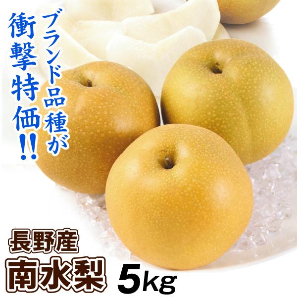 ●商品情報　赤梨の中でも群を抜く強い甘味!果肉がシャリシャリと柔らかで、芯近くまで酸味がほぼなく、ひと口食べれば甘い果汁があふれます。●産地　長野県●規格・サイズ　-●入数の目安　5kg（8〜24玉）●配送形態　段ボール箱●配送温度　常温便...