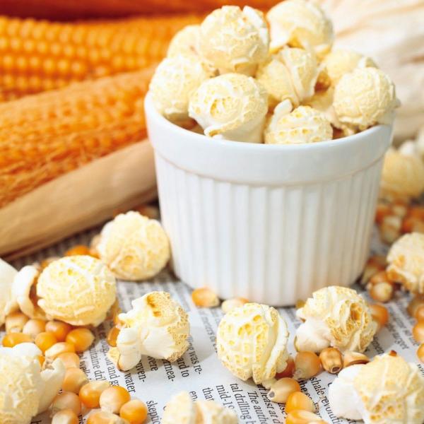 ●商品情報：従来のポップコーンとは異なり、丸く爆ぜるマッシュルームタイプ。収量性が高く、草勢旺盛。包皮が茶色く枯れあがる頃が収穫の目安です。丸いので、均一に味付けしやすい!●皮付重（約）：350g●草丈（約）：230cm●早晩性：晩生●播種...