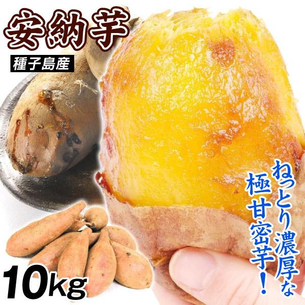●商品情報：本場・種子島の豊かな自然が育んだ甘味濃厚な安納芋をお届け。収穫された安納芋は温度・湿度の管理された専用の「いも蔵」でじっくり熟成。焼くと蜜があふれるとろとろ極甘スイーツに！●産地：鹿児島県●規格・サイズ：M〜L混合●入数の目安：...