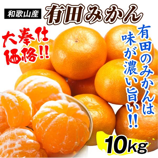 ●商品情報：和歌山県有田郡で作られる「有田みかん」は、抜群の評価と知名度を誇ります。みかん名産地の温暖な気候により、コク深くまろやかに熟したブランドみかんをご賞味ください。●産地：和歌山県●規格・サイズ：無選別（サイズ混合）●入数の目安：-...