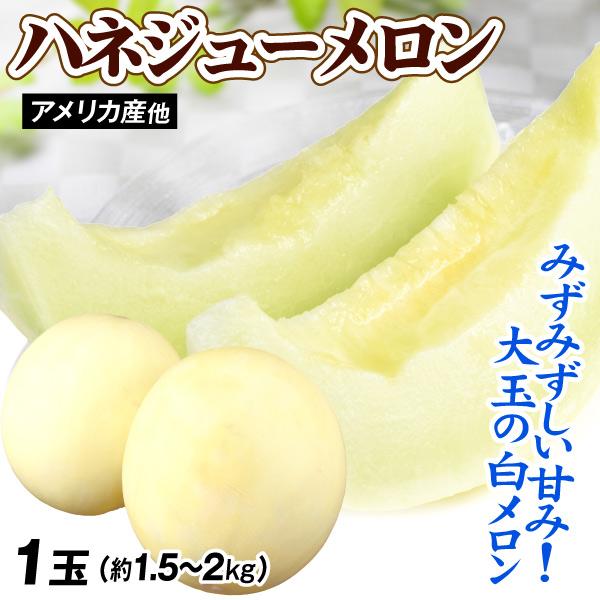 ●商品情報：食感なめらかで果汁たっぷり！甘みが強いのにすっきりした後味で、食後のデザートにぴったりの、海外メロンの定番品種です。●産地：アメリカ、メキシコ、オーストラリアのいずれか●規格・サイズ：1玉約1.5〜2kg ●入数の目安：-●配送...