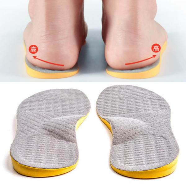 【O脚対策】インソールは高度差の傾斜設計があり、足を内側に締めて、足裏に与えるカのバランスをとります。歩くときに重心が内側に偏って足の内側の筋肉が鍛えられ、О脚歩行の原因となる悪い歩行癖を補整します。【偽物のご注意】:本製品は『KOKOA&...