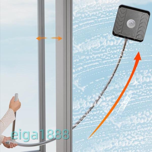 【360°包括的なクリーニング】両面ガラスクリーナー ガラスワイパー 磁気 窓掃除クリーニングツール 製品は360°フレキシブル曲げデザインを採用し 死角が漏れない 360°回転オフ省エネ自動補正フィット表面は 効率的で便利な包括的なクリー...