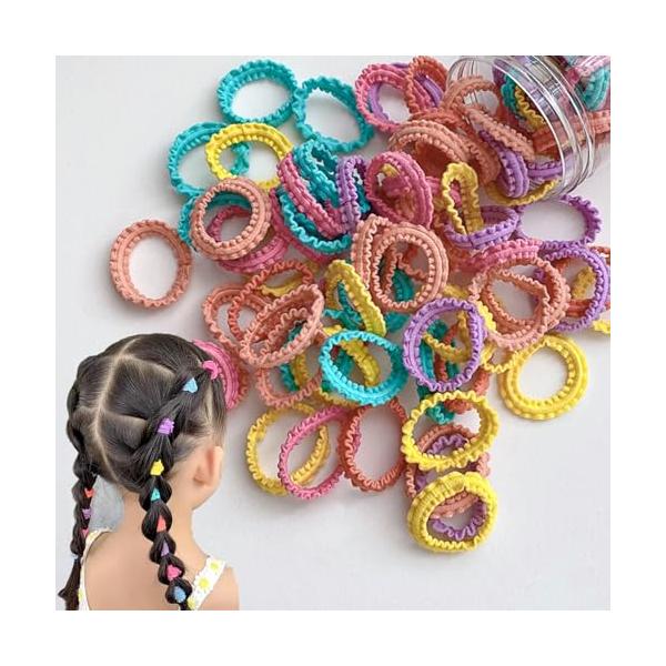 カラフル/3cm/-・Size:3cmColor:カラフル・?大容量50本 入っているので、１本なくしても全然平気。コスパ最強の髪ゴム・?痛くないうねうねになっているので、細くて柔らかい髪もしっかり結べる。髪と頭皮にとっても優しい。・?3c...