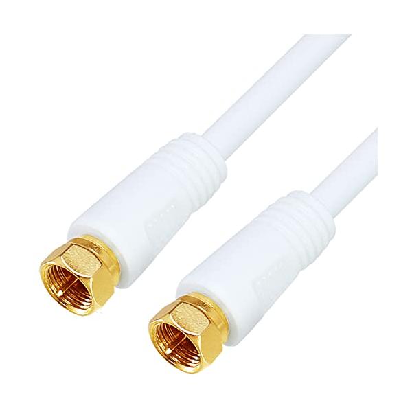 4C FFタイプ 白/0.5M/4CFF-005WH・Color:4C FFタイプ 白Size:0.5M・パッケージ個数:1・4K8K放送(3224MHz)対応TVアンテナケーブル S-4C-FB 4C同軸タイプ。電波のシールド性に優れた金...
