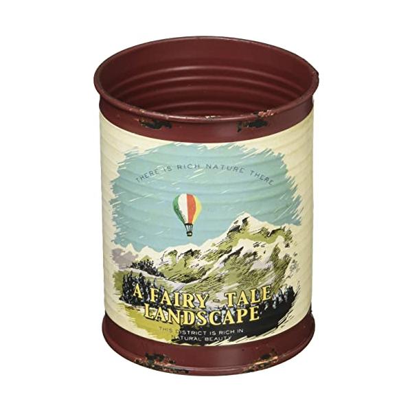 レッド/-/-・PatternName:ネイチャー・パッケージ個数:1・サイズ:直径8×h10cm・材質:スチール・仕様:ビンテージ加工