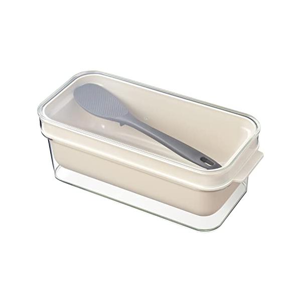 ・  4905343032014・サイズ:幅29.6x奥行13.2x高さ10.5cm・重量:560g・材質:[外容器・フタ]飽和ポリエステル樹脂[内容器・しゃもじ]ポリプロピレン・原産国:日本・発酵済みぬか床1kgを入れるのにちょうど良い大きさ