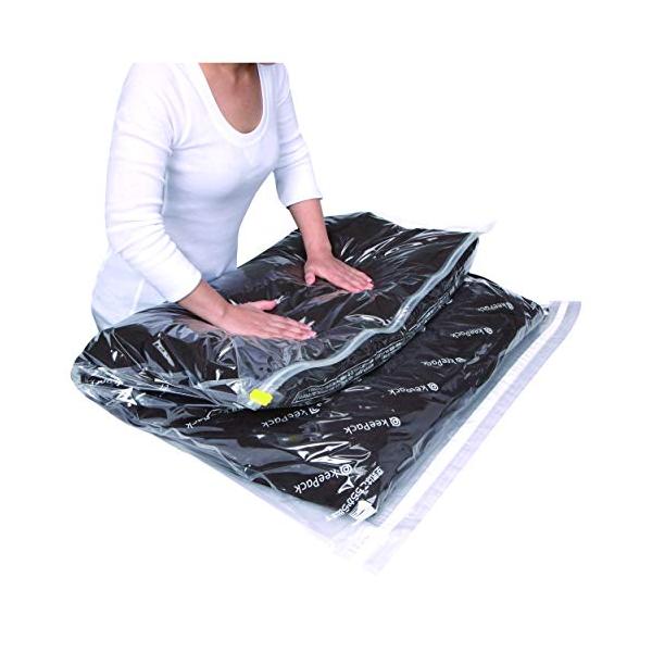 1枚-/Mサイズ/80275・パッケージ個数:1・サイズ:約900(チャック幅)×1100mm・重量:約146g・材質:本体/ポリエチレン、ナイロン、スライダー/ポリプロピレン・原産国:日本・収納の目安:シングル掛けふとんなら1枚、肌掛けふ...