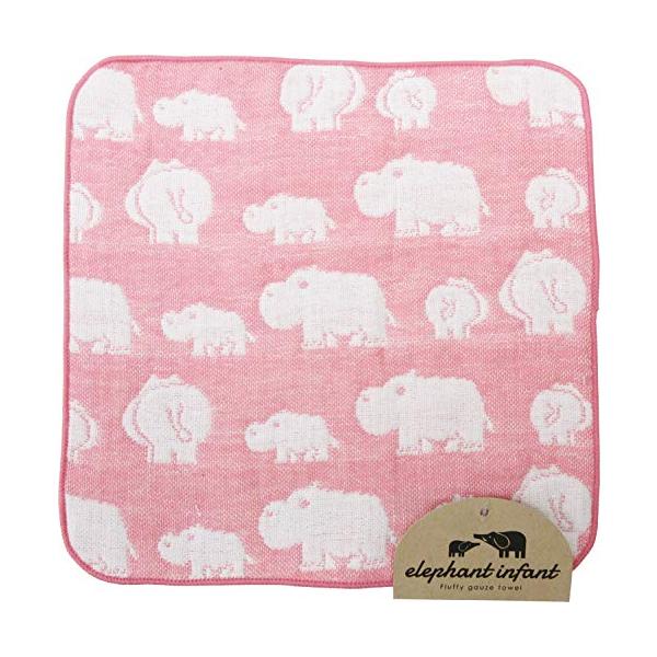 ハンカチピンク/Free Size/ELFH-050 PI・Style:ハンカチColor:ピンク・パッケージ個数:1・無撚糸を使用した6重ガーゼ・製造国 日本・本体サイズ 約20×20cm