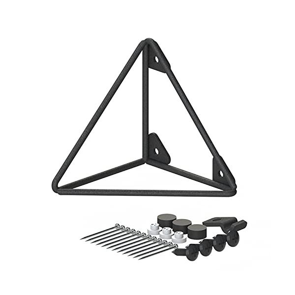 ミニマルブラック/Sサイズ/WPK-64・Size:SサイズColor:ブラック・パッケージ個数:1・商品サイズ幅 9cm × 奥行 9cm × 高さ 9cm使用荷重3kgカラーブラック・セット内容トライアングルフレーム1本、棚固定金具1個...