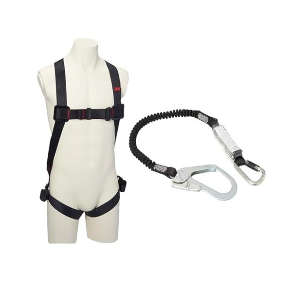 伸縮式 シングル-/M/L/1161649BS AKIT・Size:M/LStyle:伸縮式 シングル・パッケージ個数:1・伸縮式 シングル・新規格のフルハーネスをご検討の方にオススメのフルハーネス・ランヤード（シングル）のセットです・快適...
