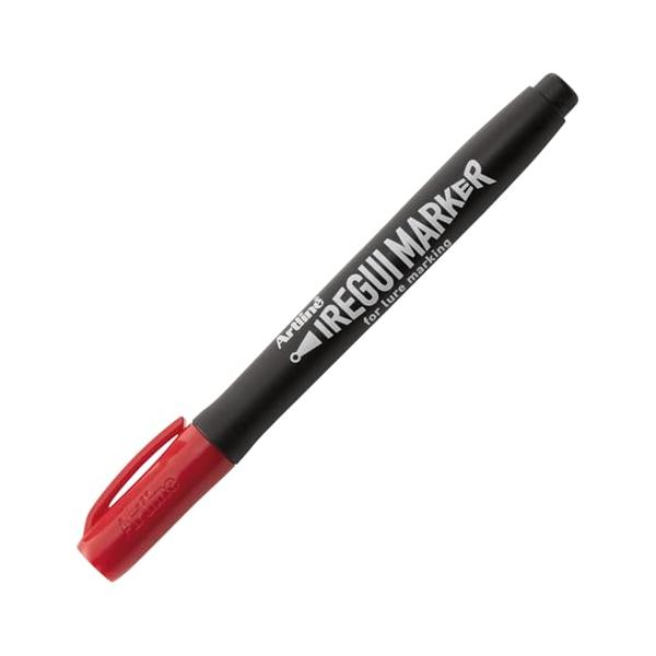 レッド/-/KLF-F/1H-R・パッケージ個数:1・ペン先ブラッシュタイプ（筆ペンタイプ） 商品サイズ13.2×16.6×136mm 重量12g インキ油性インキ インキ補充できません・特長1魚へのアピール力が強いペイント加工が簡単に・特...