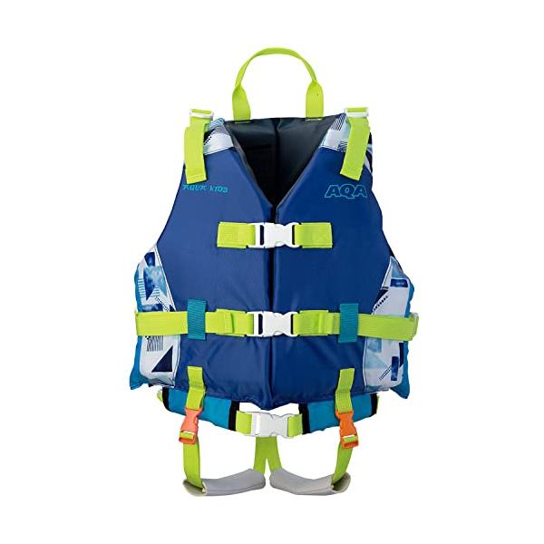 ベストジオメトリーブルー/ワンサイズ/KA9026・Color:ジオメトリーブルー・パッケージ個数:1・??2本の股下ベルトで安定、クッションで食い込み防止・??背面首元に緊急用レスキューバンド付き・??幅広い体型に対応、調整ベルトで快適フ...