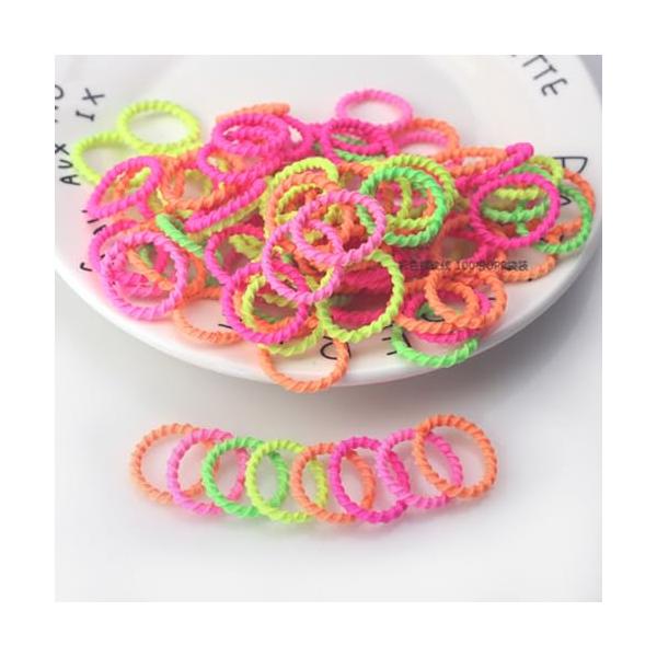 ビビット/-/KE046・Color:ビビット・商品名ぎざゴム ２cm・セット内容ヘアゴム × 100本セット・サイズ直径：約２cm・安心ご購入後30日以内の返品・交換/全額返金対応いたしますので、安心してお求め下さい。他店からの購入の場合...