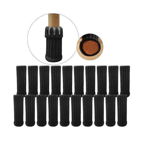 ブラック/進化版 チェアソックス（黒/20枚）/-・Size:進化版 チェアソックス（黒/20枚）・進化版本体は高品質のダブルニット生地を使用し、丈夫で柔軟性があります。二重デザインは、もっと丈夫で破れにくい。 底面は高い防音性と耐摩耗性を...