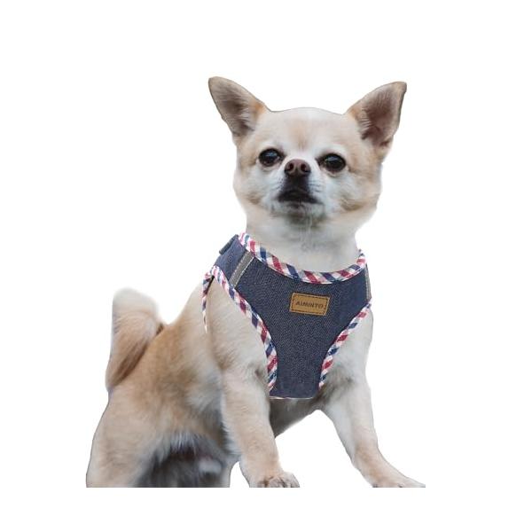 ハーネス((ダーク ブルー))/XXXS胴範囲24-28cm/CBH・Size:XXXS胴範囲24-28cmColor:ハーネス((ダーク ブルー))・注文する前に常に犬の胸と体重を測定してください、同じ種の胸のサイズと体重は互いに異なる場...