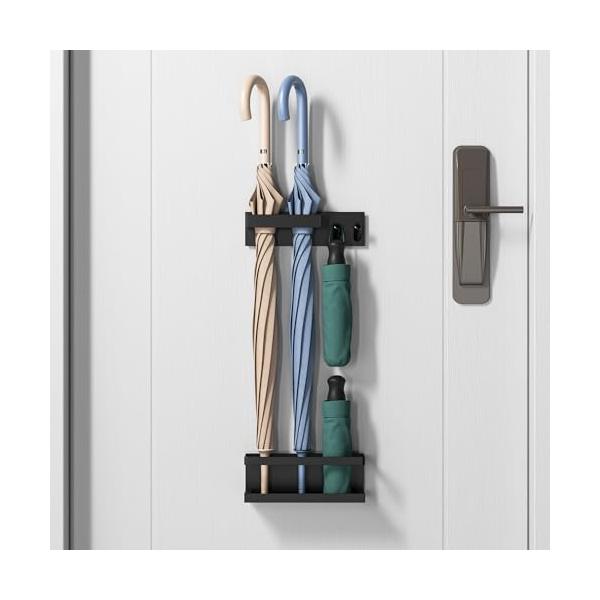 カジュアルブラック/-/BCRB-YSJXL・Color:ブラック・幅広い使い道：玄関に取り付けて傘やマスク、鍵などの収納ができることだけでなく、冷蔵庫や電子レンジの側面に取り付けて、スパイスボトルや調味料ボトル、飲み物などを収納するキッチ...