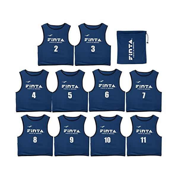 アスレチックブルー/Free Size/FT6555・Size:Free SizeColor:ブルー・パッケージ個数:1・サッカーを愛して止まない国ブラジル発の人気サッカーブランド・FINTAのサッカー、フットサル用のジュニアサイズのビブス...