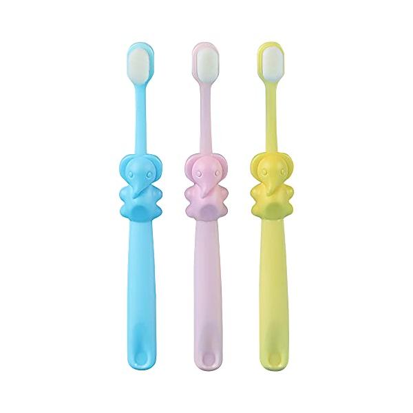 セットピンク＆イエロー＆ブルー/3個 (x 1)/-・Size:3個 (x 1)Color:ピンク＆イエロー＆ブルー・パッケージ個数:1・商品サイズ (幅×奥行×高さ)：110mm×10mm×10mm。材質 : 柄:ABS+TPE、毛:飽和...