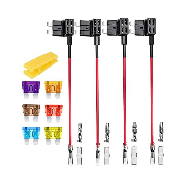 ・?准ヒューズ用  E092・・Color:?准ヒューズ用・?車電源取り出し平型ヒューズホルダー・??准ヒューズ用・?ヒューズに差し込んで電源が簡単に取り出せる・?短絡保護漏電防止・?セット内容：電源取り出しヒューズ×4、専用ヒューズ×5、...