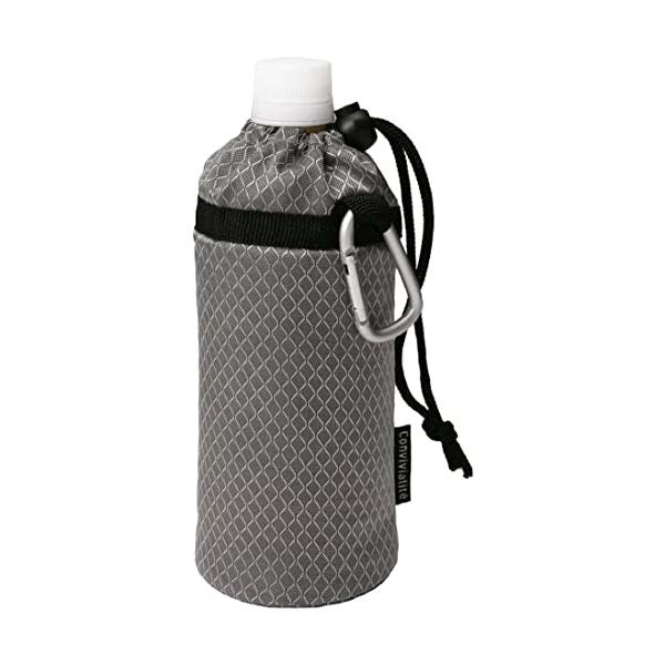 シルバーシルバー/500ml用/P-3574・Size:500ml用Style:シルバー・パッケージ個数:1・サイズ:約8×8×19cm、材質:外側生地/ナイロン、内側生地・リング/アルミ、中芯/ポリウレタンフォーム、ひも/ポリプロピレン、...